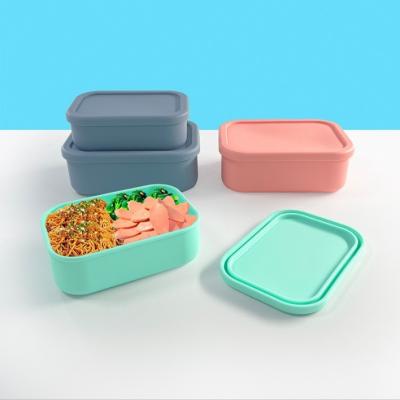Cina Freschezza Preservazione BPA Libero Silicone Scatole di deposito sigillata per bambini Silicone Bento Box in vendita