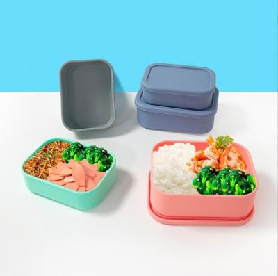 Cina Freschezza Preservazione BPA Libero Silicone Scatole di deposito sigillata per bambini Silicone Bento Box in vendita