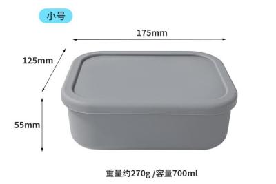 Cina Freschezza Preservazione BPA Libero Silicone Scatole di deposito sigillata per bambini Silicone Bento Box in vendita