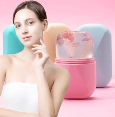 Cina Facial Cooling Eye Body Skin Care Lift Glass For Ice Globes Roller di ghiaccio in silicone in vendita