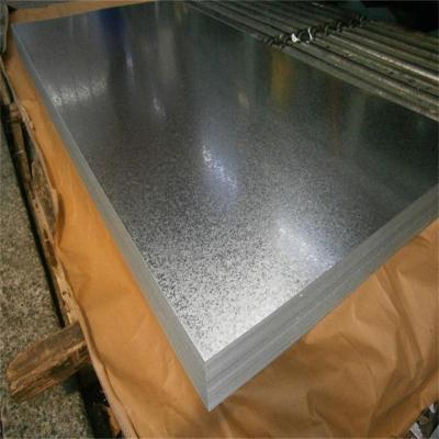 China DX510 Z100 Galvanized Steel Plain Sheet Bright Sliver GB For Automobile for sale