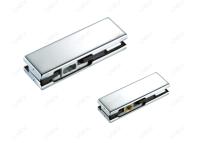 China Satin Glass Hardware Chrome Polish Frameless Door Patch Fitting Set for sale