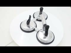 3つのコップ123mmのガラス吸引の版はガラス吸引の揚げべらに掃除機をかける