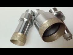 Diamond Abrasives Tools Sintered Glass Core Drill Bits Cone Shank