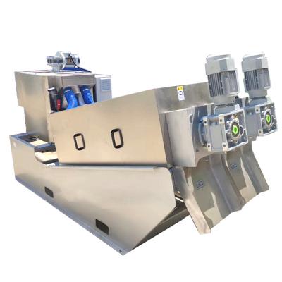 중국 고액 분리 SS304 나선형 찌꺼기 탈수 기계 자동 스크류형 판매용