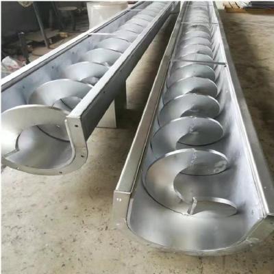 China Stainless Steel Silo Cement Screw Conveyor Machine Spiral For Powder for sale