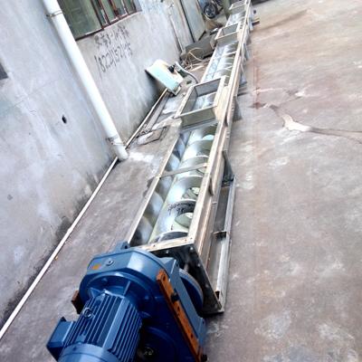 China SS316 U Trough Stainless Steel Spiral Conveyor Powder Auger Conveyor 1~100m for sale