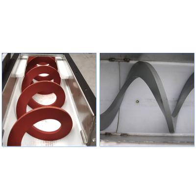 China 30t/H Portable Inclined Ss Screw Conveyor U Groove Sludge Screw Belt Conveyor for sale