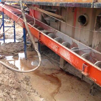 China 30t/H Portable Inclined Ss Screw Conveyor U Groove Sludge Screw Belt Conveyor for sale