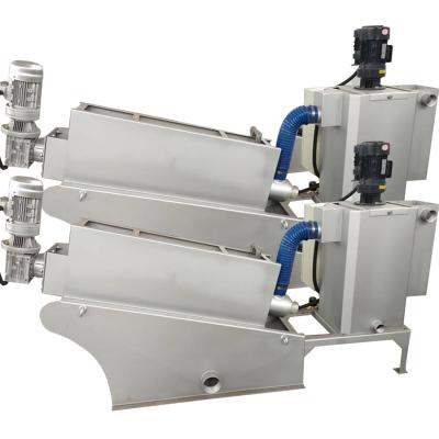 China 304SS 316SS Screw Press Sludge Dewatering Machine 20m3/H Wastewater Treatment Equipment for sale