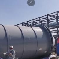 China 5.6m Lime Storage Tank , Stainless Steel Lime Dosing System for sale