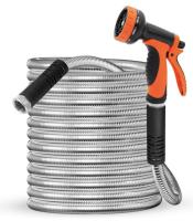 Quality Stainless steel hose up to 15 meters - hose nozzle - flexible, so no knots for sale
