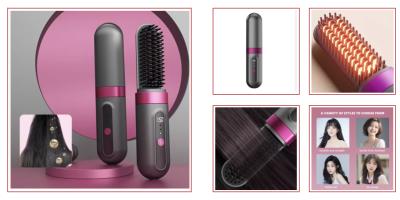 China Lightweight Wireless Hair Styler (Straight/Curl) for sale
