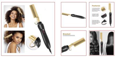 China SleekGlow 2-in-1 Hot Comb – Straight & Curl Pro for sale