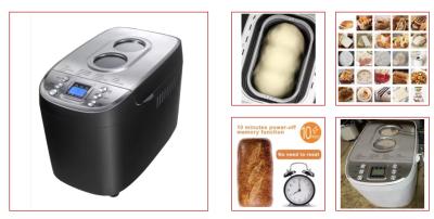 China Smart 3LB Stainless Steel Bread Maker (15 Digital Programs) for sale