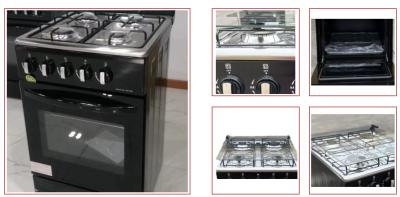 China ChefPro 4-Burner Gas Stove with Built-In Oven for sale