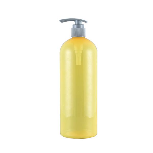 Quality Leakproof 1L Shampoo Bottle Boston Round PET Foaming Bottle With Pump for sale