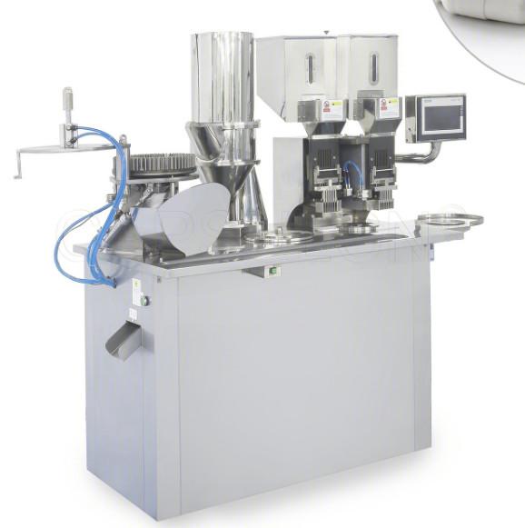 Quality 50,000 Pcs/Hour DTJ-T Pro Dual Loader Semi Automatic Capsule Filling Machine for sale