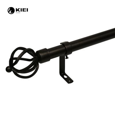 Китай поляк занавеса металла 28mm со шпилями Birdgage Extendable от цвета черноты дюйма 28-120 продается