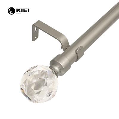 Китай Поляк занавеса металла цвета 28mm никеля Matt с акриловыми шпилями Extendable от дюйма 28-120 продается