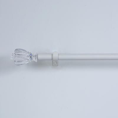 Cina La corona modella l'abitudine acrilica trasparente del diametro di Rod Accessories Single Bracket 25mm della tenda in vendita