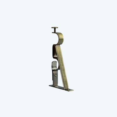 China maple leaf curtain head curtain finials Customized curtain rod set single bracket for sale
