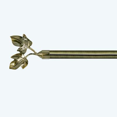 China maple leaf curtain head curtain finials Customized curtain rod set single bracket for sale