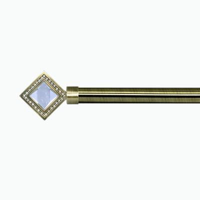 Cina Matel 6M Pipe Curtain Rods ha messo l'anti diametro d'ottone Diamond Curtain Finials di colore 28MM in vendita