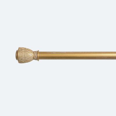 China Iron 25MM Curtain Rods Sets With Aluminum Alloy Curtain Finials And Brackets for sale