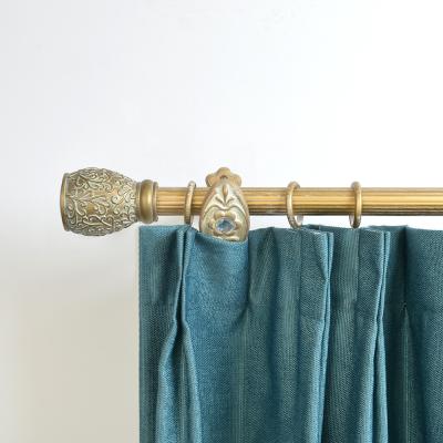 Cina Tenda classica Rod Finials Curtain Rod Set di colore 28MM dell'oro in vendita