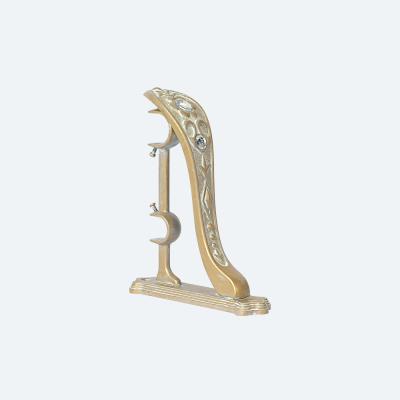 Cina Tenda classica Rod Finials Curtain Rod Set di colore 28MM dell'oro in vendita