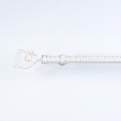 Cina la tenda Rod Finials Customized Curtain Pole della coda di 19mm Phoenix ha messo il singolo sostegno di tensione in vendita