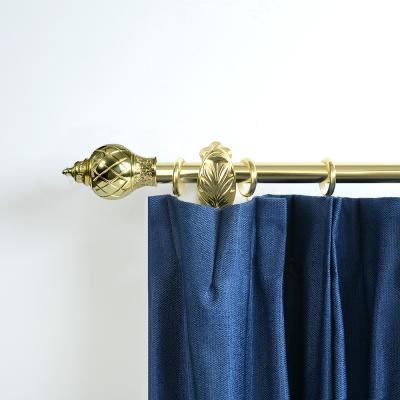 China Classic Curtain Rod Set Electroplating Process For Interior Decoration for sale