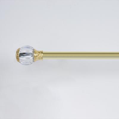 China Huisdecor 28MM van de de Staven het Moderne Gouden Kleur van het Pijpgordijn Gordijn Polen Crystal Curtain Finials Te koop