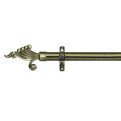 China 28 MM.diameter Enig IJzeren gordijn Rod With Aluminum Finial Te koop