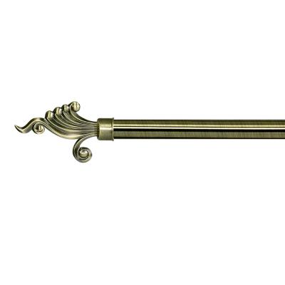 China 28 MM.diameter Enig IJzeren gordijn Rod With Aluminum Finial Te koop