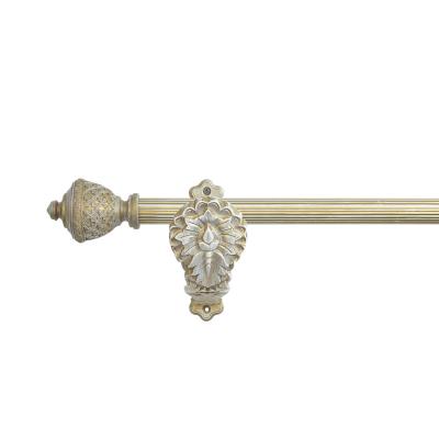 Cina Dipinga gli insiemi delle aste della tenda del tubo del mestiere con il singolo sostegno di 3M Resin Curtain Finials in vendita