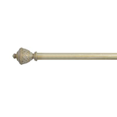 Cina Dipinga gli insiemi delle aste della tenda del tubo del mestiere con il singolo sostegno di 3M Resin Curtain Finials in vendita