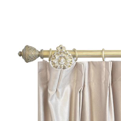 Cina Dipinga gli insiemi delle aste della tenda del tubo del mestiere con il singolo sostegno di 3M Resin Curtain Finials in vendita