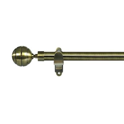 China Anti-Messing-Metallgardinenstangen mit Aluminiumkugelform-Vorhang Finials passend für Wohnzimmer und Schlafzimmer zu verkaufen