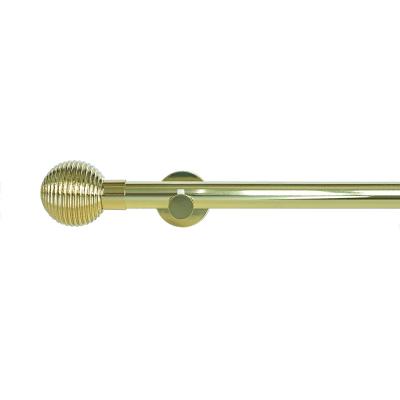 China Multi Layer Ball Finial Pipe Curtain Rods Custom Anti Copper for sale