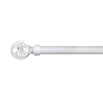 China A bola personalizada de Rod With White Color And da cortina de ferro do tamanho dá forma a Finials para o hotel à venda