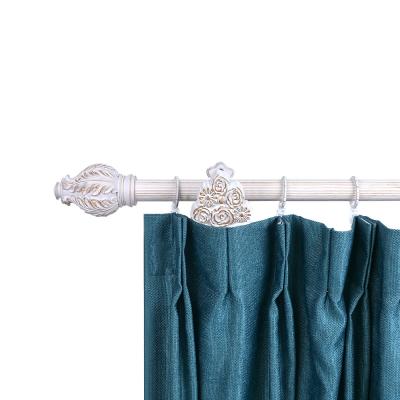 Cina Colore scanalato 28MM dell'oro bianco del tubo con con i Finials stereo della resina per la decorazione dell'hotel e della casa in vendita