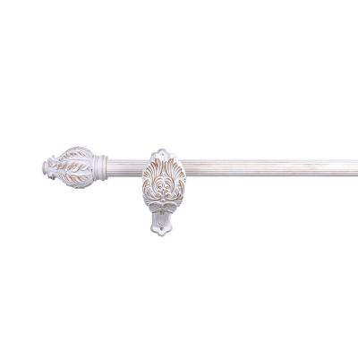 Cina Colore scanalato 28MM dell'oro bianco del tubo con con i Finials stereo della resina per la decorazione dell'hotel e della casa in vendita