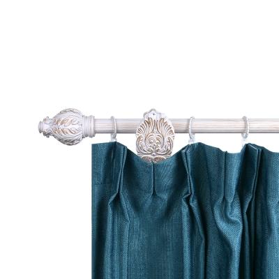 Cina Colore scanalato 28MM dell'oro bianco del tubo con con i Finials stereo della resina per la decorazione dell'hotel e della casa in vendita