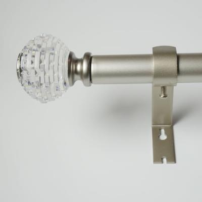China KIEI EP-005 de Eenvoudige Geschilderde Hars Finials 60-300 van het Stijlgordijn Staaf van de de Pijpverf van het MM.lengte Ijzer van het Metaalpool de Kleur van Sn Te koop