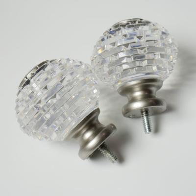 China KIEI EP-005 de Eenvoudige Geschilderde Hars Finials 60-300 van het Stijlgordijn Staaf van de de Pijpverf van het MM.lengte Ijzer van het Metaalpool de Kleur van Sn Te koop