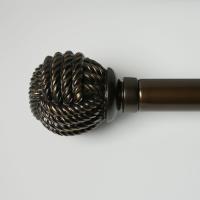 China 19mm 22mm Single Bracket Adjustable Pipe Curtain Rods for sale
