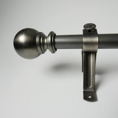 Cina aste della tenda leggere del tubo del nero del ferro di 16mm per la camera da letto in vendita