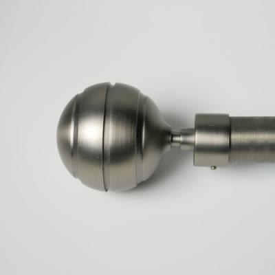 China 16mm Home Decorations Plating Retractable Pipe Curtain Rods for sale